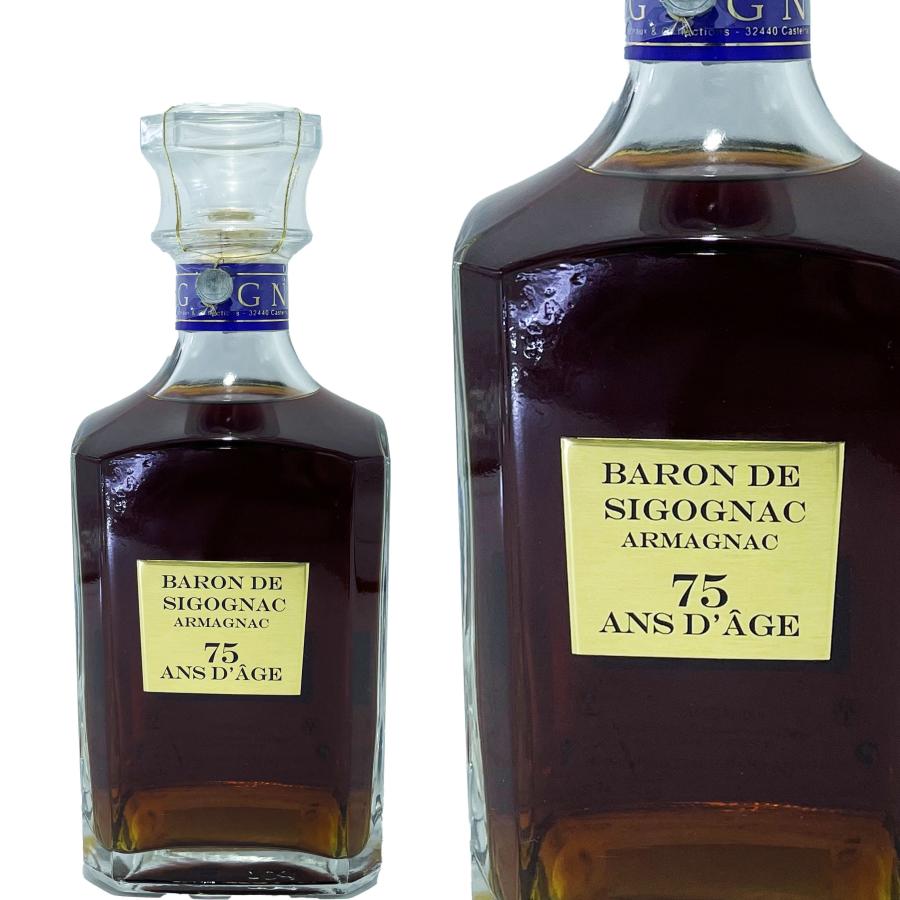 バロンド シゴニャック アルマニャック 75年 カラフェ / Baron de Sigognac Armagnac 75yo Crafe [AM] : 40995 : ワインショップCAVE ...