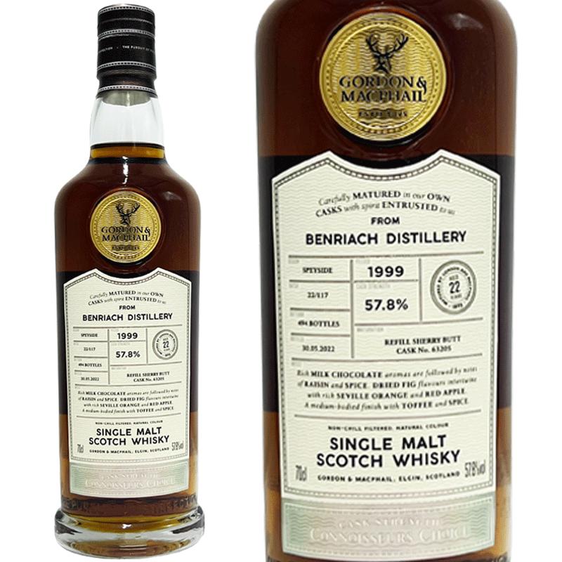 ベンリアック 22年 ゴードン&マクファイル コニサーズ チョイス カスク ストレングス 1999 / Benriach 27yo GM C Choice Cask STR [1999][SW ...