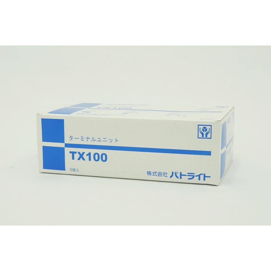 送料無料 パトライト 春日電機 レール式端子台 TX100 6個入 ターミナルユニット 北海道、沖縄、離島発送不可 Eイ4-3 ...