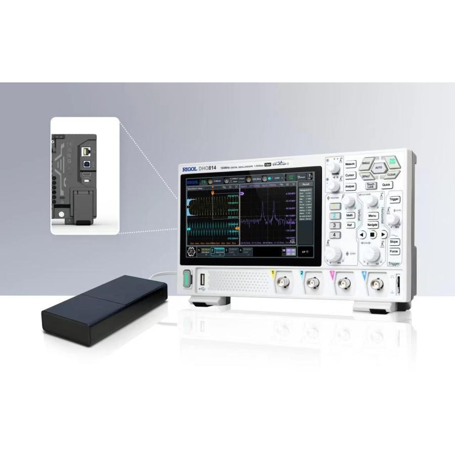 RIGOL 12bit デジタル・オシロスコープ DHO804 70MHz+12bit+1.25Gsa/s+1000,000wfms/s+ ...