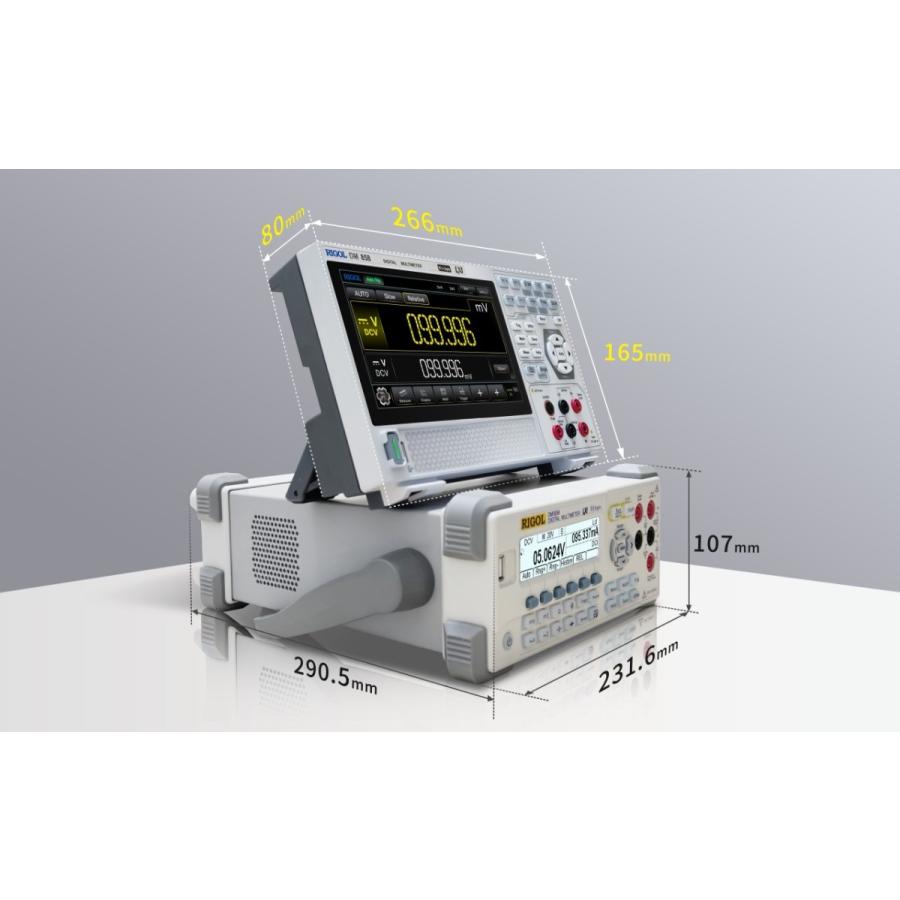 RIGOL デジタル・マルチメータ DM858E 5.5桁分解能 80 rdgs/s最高測定速度 0.06%DCV確度（1年） USB、LANインターフェース :dm858e:RIGOL ...