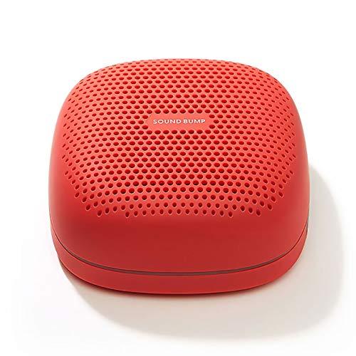 ラディウス radius SOUND BUMP : ポータブルBluetoothスピーカー microSDカード/ワイドFM / IPX5防水対応 SP-S10BTR (レッド ...