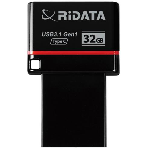 RiDATA デュアルUSBメモリー USB 3.1 Gen1 32GB Type-C A 超高速データ転送 RI-HT2U3132 BKR ...