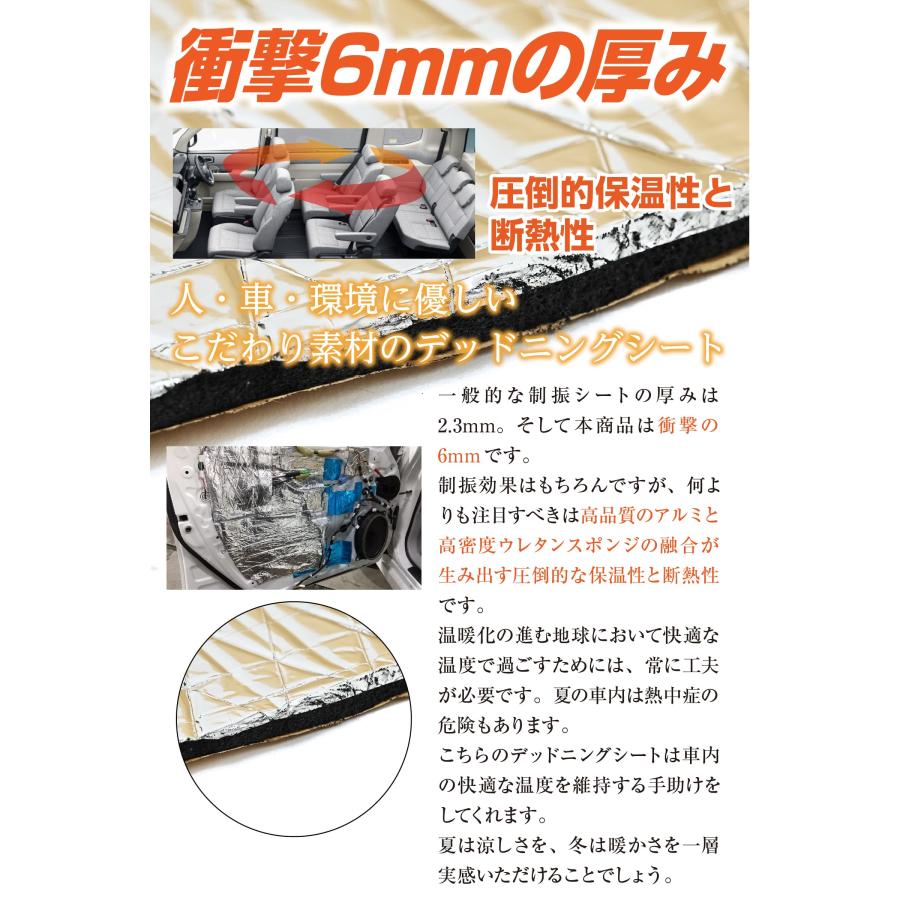 断熱材 断熱シート アルミ箔 ウレタン デッドニング シート 長さ5m 幅50cm 厚み10mm 振動 制振シート デッドニングキット グラスウール 音質改善 異音解消 ロー :tol-768 ...