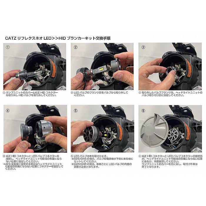 3型200系ハイエース[H22.7-H25.11][純正HIDバルブ形状D4Rのみ]CATZキャズリフレックスネオLEDブランカーキットCLC49 : リム コーポレーション - 通販 ...