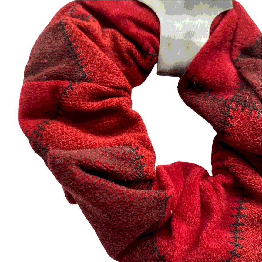 シュシュ パッチワーク風 赤 スカーレットカラー シニオン RS-06 : rs-06 : りむ - 通販 - Yahoo!ショッピング