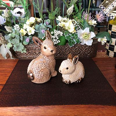 お得なセット割引 ウサギ親子 干支 置物 ウサギ うさぎ 兎 卯 陶器 送料無料 F210 F410B : f210f410b : リンコナダ(日本代理店) - 通販 - Yahoo!ショッピング