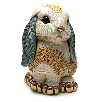 ロップイヤーラビット 置物 ウサギ うさぎ 兎 たれ耳 干支 陶器 ロップイヤーラビット 置物 ウサギ うさぎ 兎 たれ耳 干支 陶器