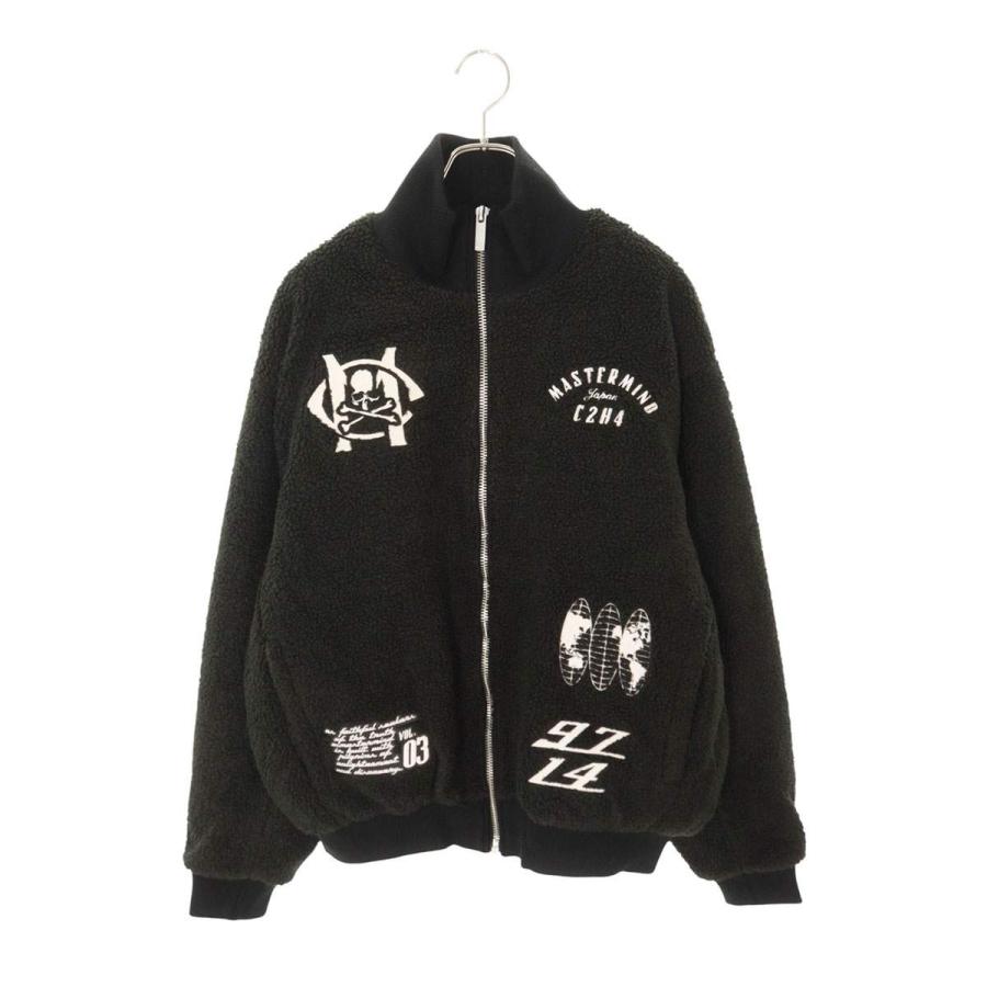 マスターマインド シーツーエイチフォーエルエー サイズ:L MMJ2024-JK107 スカルエンブロイダリーフリースジャケットブルゾン 中古 ...