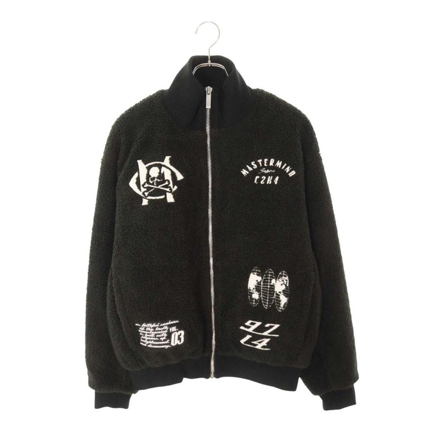 マスターマインド シーツーエイチフォーエルエー サイズ:M MMJ2024-JK107 スカルエンブロイダリーフリースジャケットブルゾン 中古 ...