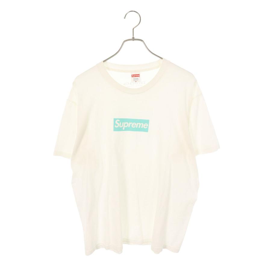 シュプリーム  ティファニー サイズ:M  21AW  Box Logo Tee Box Logo TeeTシャツ 中古 SB01 Supreme（シュプリーム） ティファニー サイズ:M 21AW Box Logo Tee