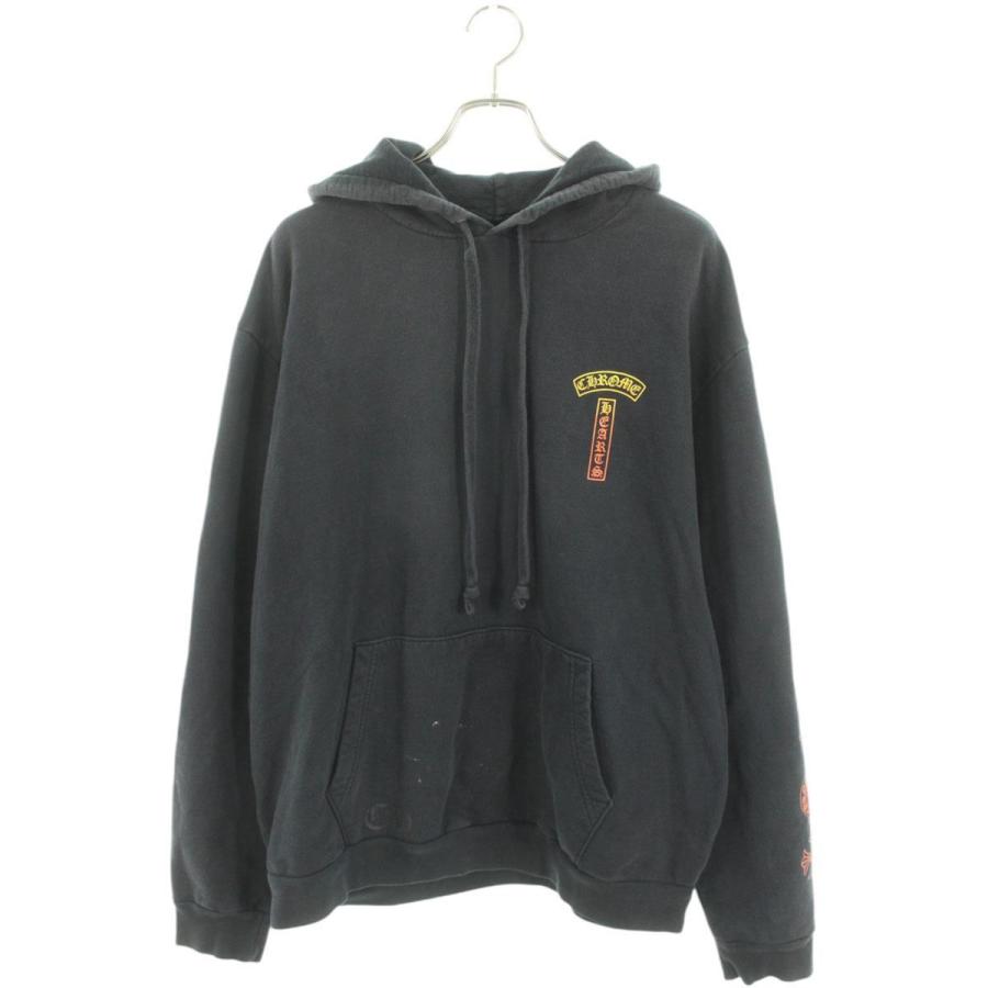 クロムハーツ サイズ:L  SWTSHRT HD PLVR CHグラデーションプリントプルオーバーパーカー 中古 GZ11 CHROME HEARTS（クロムハーツ） サイズ:L SWTSHRT HD PLVR CH