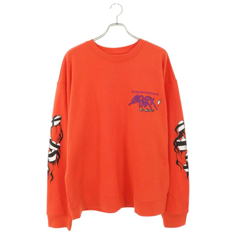 クロムハーツ サイズ:L SWTSHRT PLVR ネックロゴプリントスウェット