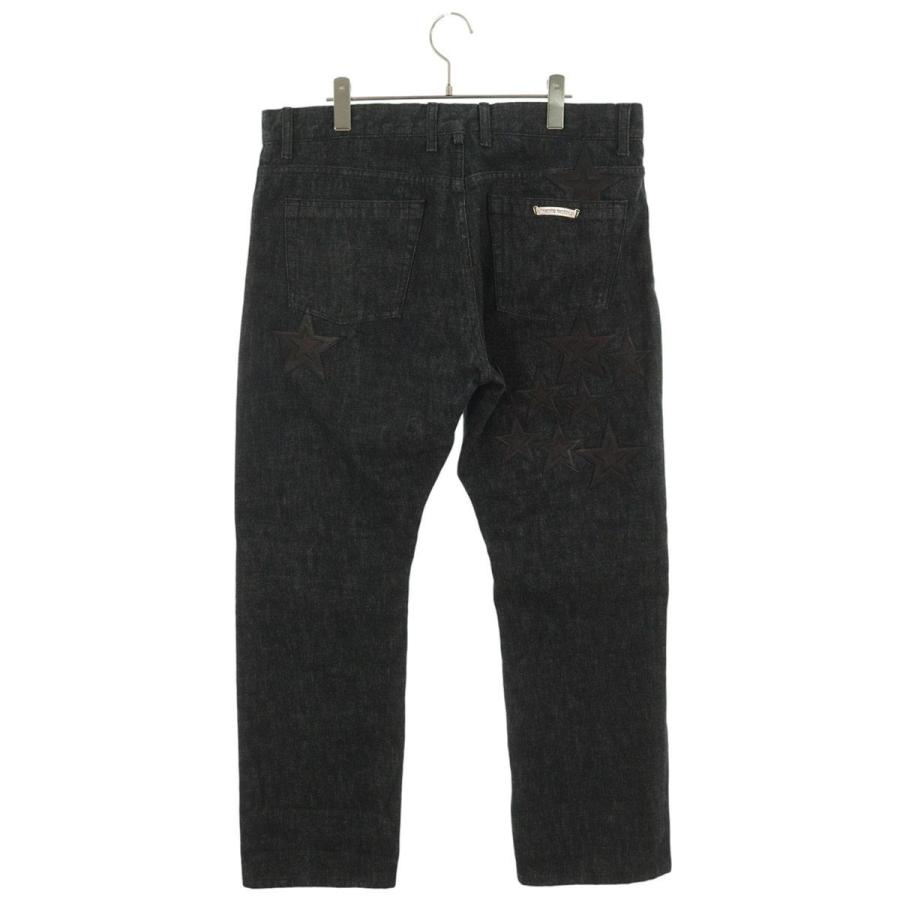 CHROME HEARTS クロムハーツ デニムパンツ サイズ:36インチ JEAN SL FLEURKNEE スターパッチ付きフレアニーデニムパンツ 中古 SJ02 : RINKAN ...