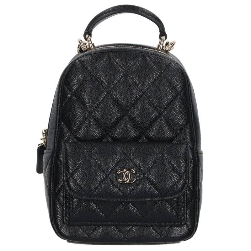 CHANEL（シャネル） バックパック マトラッセキャビアスキンチェーンミニバックパック 中古 GZ14 : RINKAN - 通販 ...
