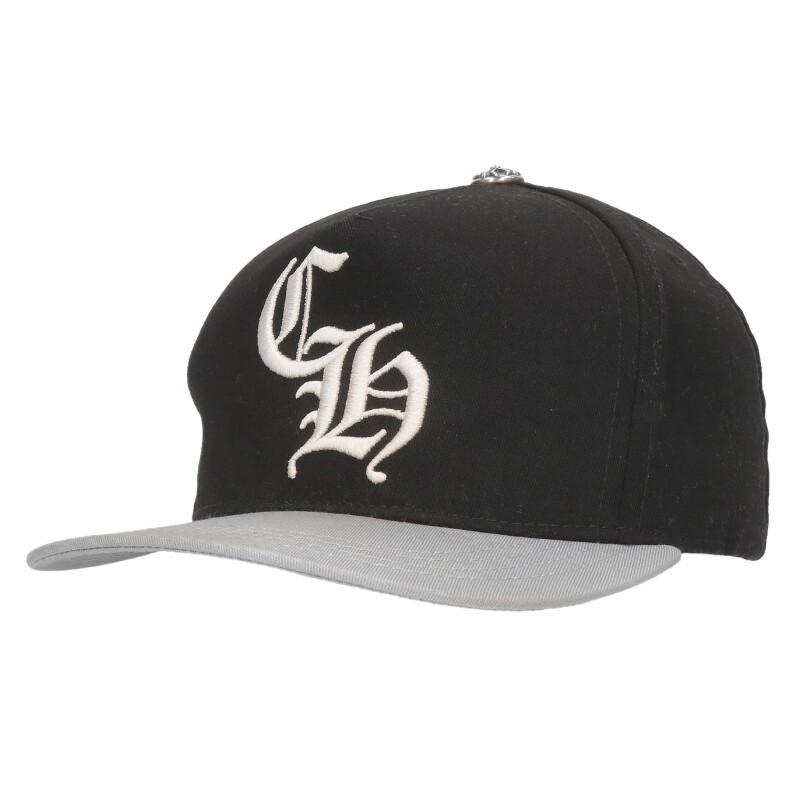 クロムハーツ   CH HAT CH刺繍ベースボールキャップ帽子 中古 OK15 CHROME HEARTS（クロムハーツ） サイズ:ONE SIZE CH HAT CHロゴ刺繍