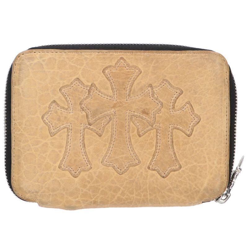 クロムハーツ   BANK ROBBER バンクローバー ラウンドジップレザーウォレット財布 中古 SJ02 CHROME HEARTS（クロムハーツ） 財布 BANK ROBBER/バンクローバー