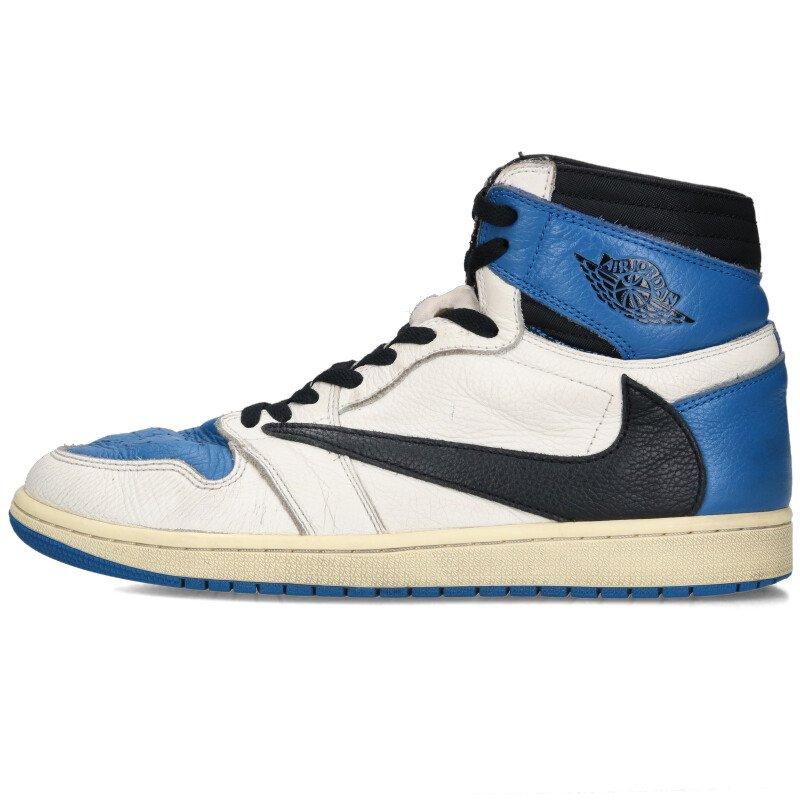 ナイキ トラビススコット AIR JORDAN 1 HI OG SP FRAGMENT MILITARY BLUE 29cm エアジョーダン1 ...