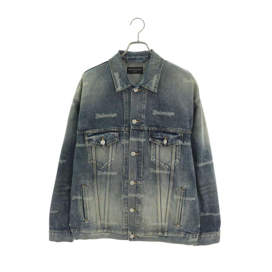 BALENCIAGA バレンシアガ 745037 TNW01 サイズ:S ロゴオーバーサイズデニムジャケット 中古 SS13 : RINKAN - 通販 - Yahoo!ショッピング