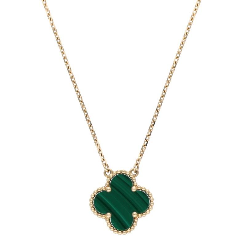 Van Cleef ＆ Arpels ヴァンクリーフアンドアーペル ヴィンテージアルハンブラ VCARO9VA00 K18YGマラカイト ...