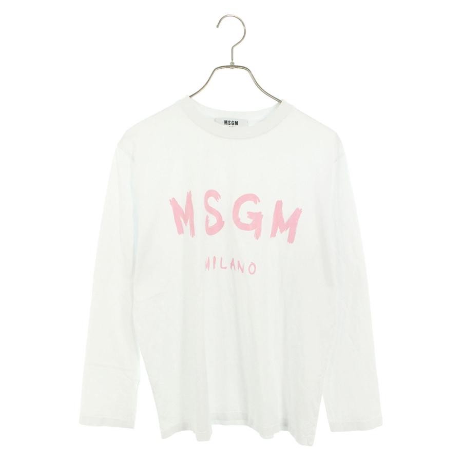MSGM エムエスジーエム サイズ:L 3541MDM511 ロゴプリント長袖カットソー 中古 BS99 : RINKAN - 通販 - Yahoo!ショッピング