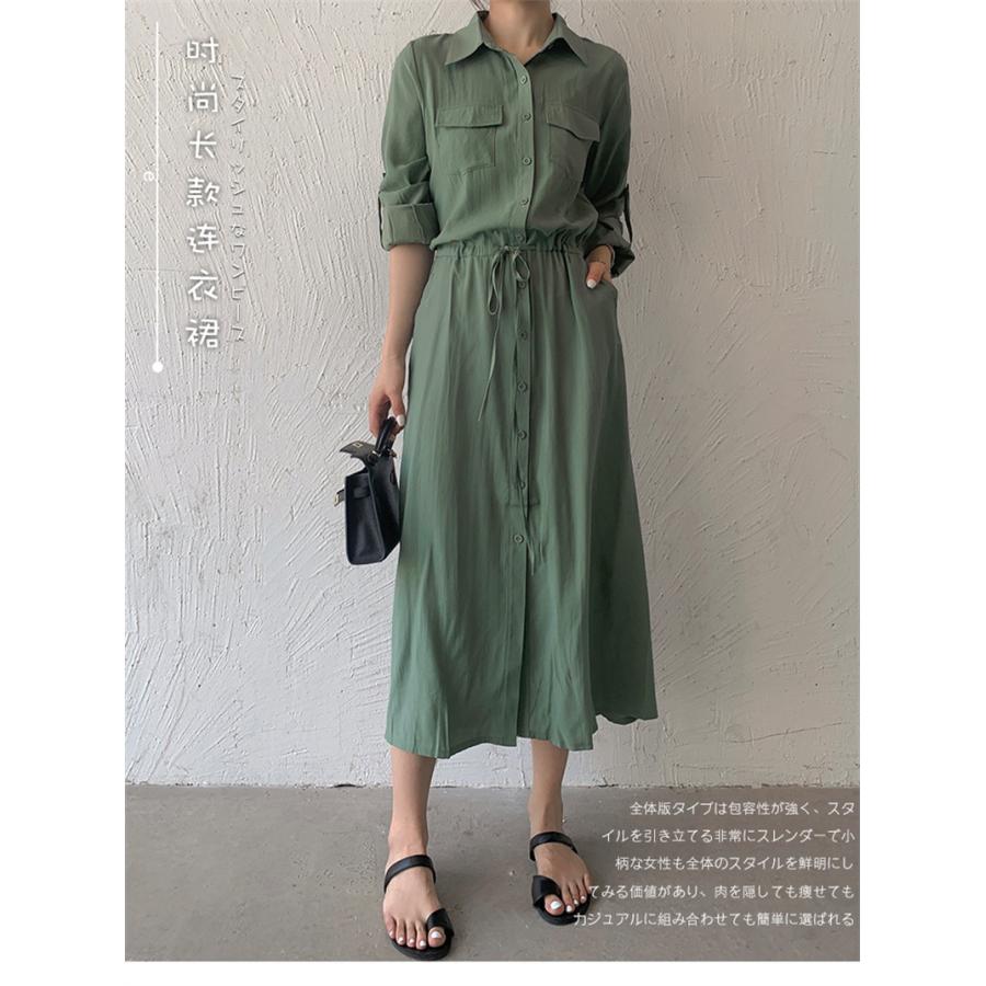 ワンピース レディース シャツワンピース 長袖 体型カバー ロングワンピース マキシワンピ ース 春 夏 春服 夏服 きれいめ ゆったり : Rinka store - 通販 - Yahoo ...