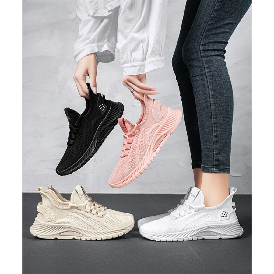 スリップイン スニーカー レディース シューズ 靴 ランニングシューズ ウォーキングシューズ 黒 軽量 トレーニングシューズ ウォーキング 運動靴 : Rinka store - 通販 ...