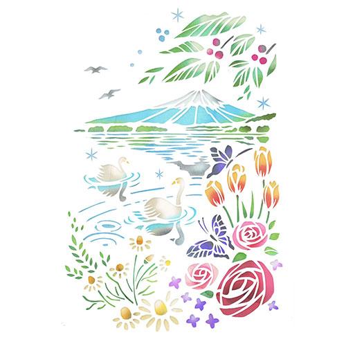 トラストプリンティング 切り絵キット 花咲く湖畔-A4white-H ハンドメイドペーパーカット WA4-H01 : 綺麗&かわいい 凛神戸・りんこうべ - 通販 - Yahoo!ショッピング