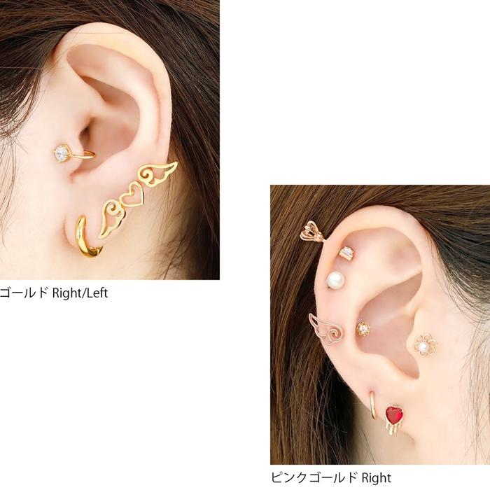 凛 RIN ボディピアス 16G 14G 軟骨 天使 翼 羽 エンジェル 凛 RIN ボディピアス 16G 14G 軟骨 天使 翼 羽 エンジェル