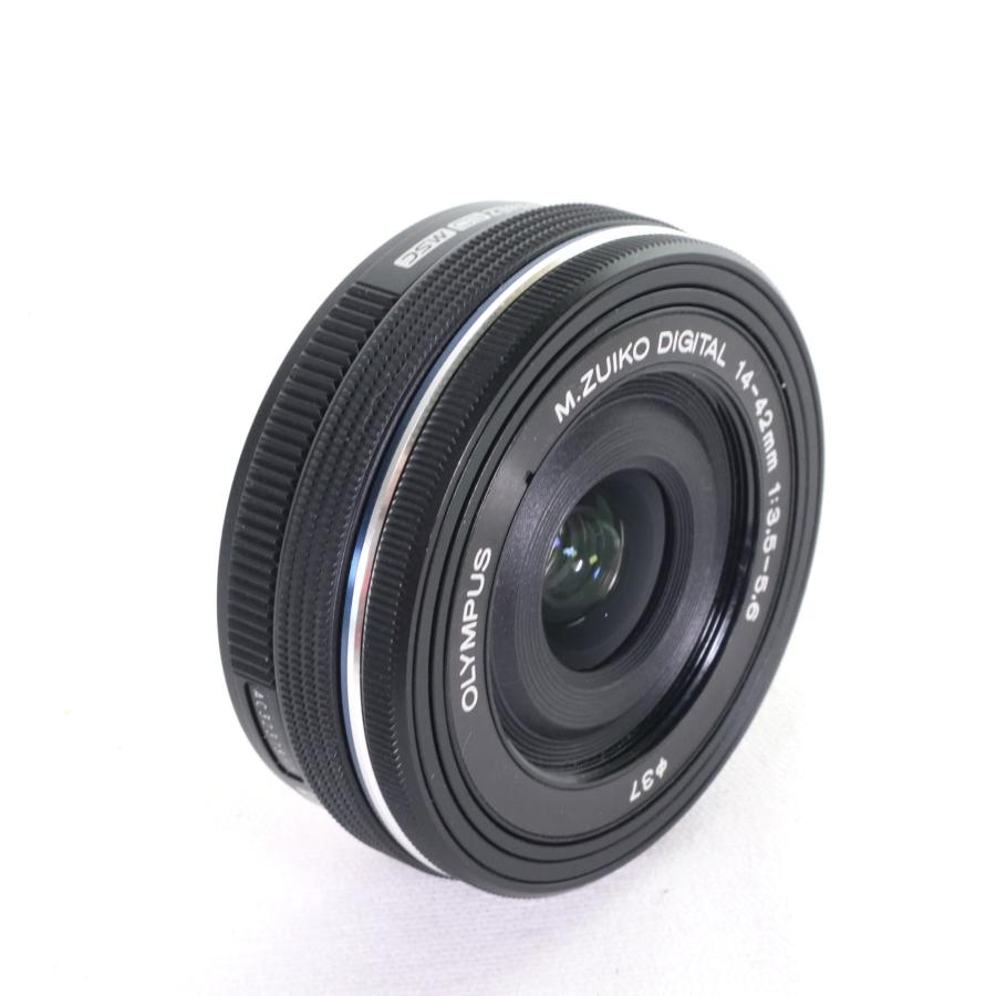 OLYMPUS M.ZUIKO DIGITAL ED 14-42mm F3.5-5.6 EZ ブラック オリンパス k2240-2 ...