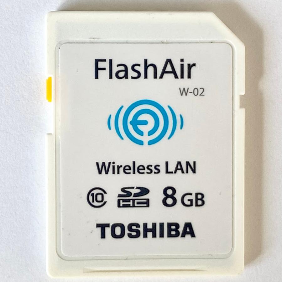 TOSHIBA Flashair 8GB w-02 東芝 フラッシュエアー Wifi SDカード k795 : りんすまいる - 通販 - Yahoo!ショッピング