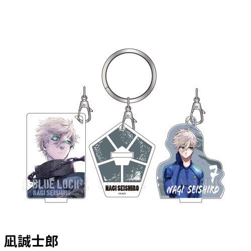 T'S FACTORY ブルーロック 3チャームキーホルダー BL-558101 /潔世一 蜂楽廻 千切豹馬 國神錬介 凪誠士郎 糸師凛 馬狼 ...