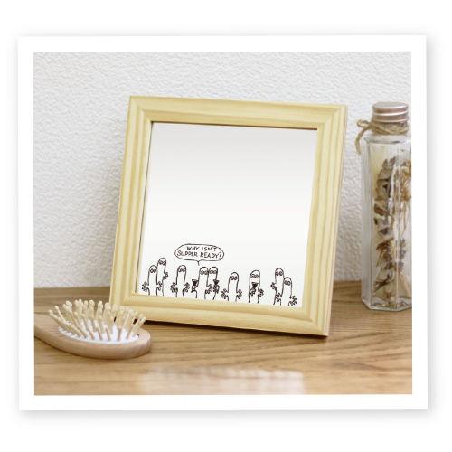 T'S FACTORY 送料無料 ムーミン スクエアウッドミラー MO-553756 /ニョロニョロ リトルミイ/ : スマホケース&雑貨の店 ...