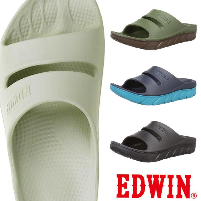 EDWIN エドウィン シャワーサンダル リカバリー サンダル メンズ EW 5200 男性用 カジュアル コンフォート リゾートサンダル : RIO footwear - 通販 ...