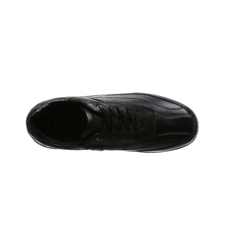 ワールドマーチ レディース 本革 防水 ウォーキングシューズ ムーンスター 3598 ブラック 3E サイドファスナー ジッパー 抗菌 防臭 レインスニーカー ローカット : RIO ...