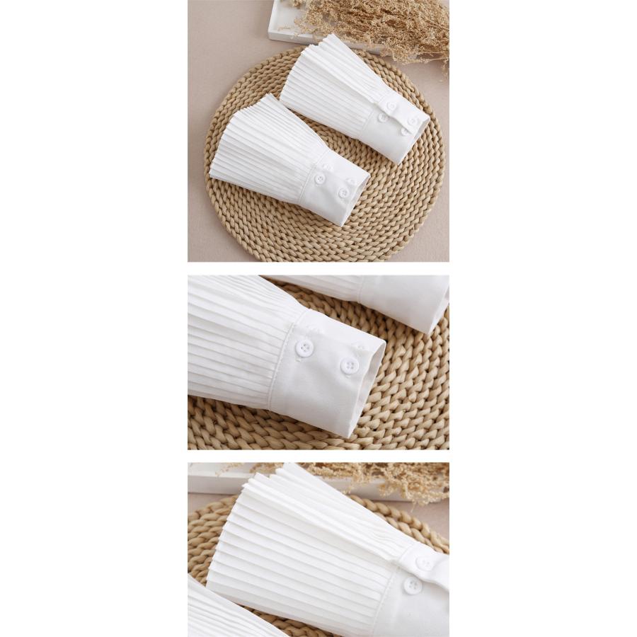 付け袖 レディース プラスワンアイテム レイヤード風 ブラウス フリル シアー :09AE1549:rioty (リオティ) - 通販 - Yahoo!ショッピング