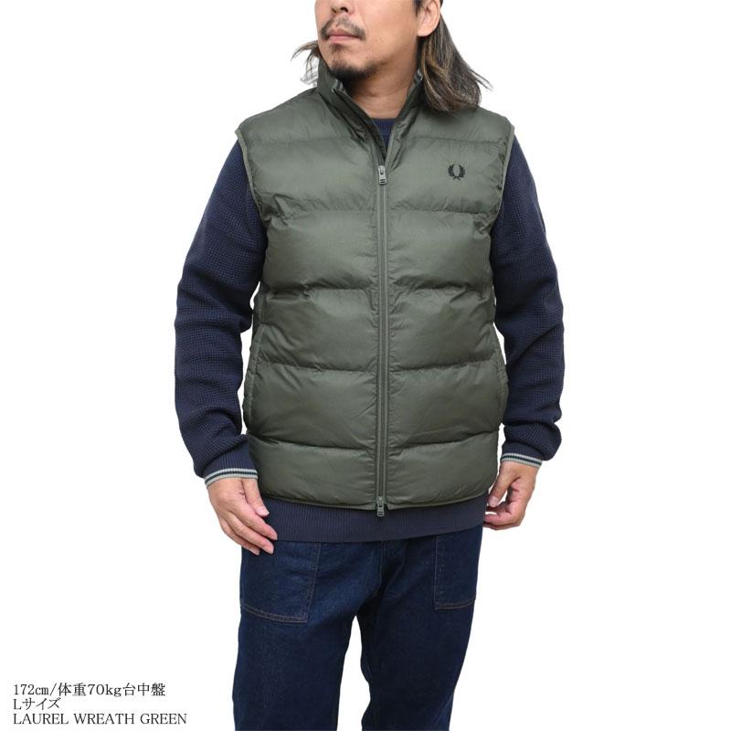 FRED PERRY（フレッドペリー） 中綿ベスト メンズ インサレーテッド