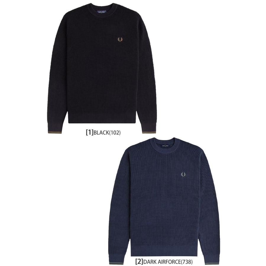 FRED PERRY フレッドペリー FREDPERRY ニット セーター メンズ ワッフルステッチジャンパー Waffle Stitch Jumper K6507 : ripe - 通販 ...
