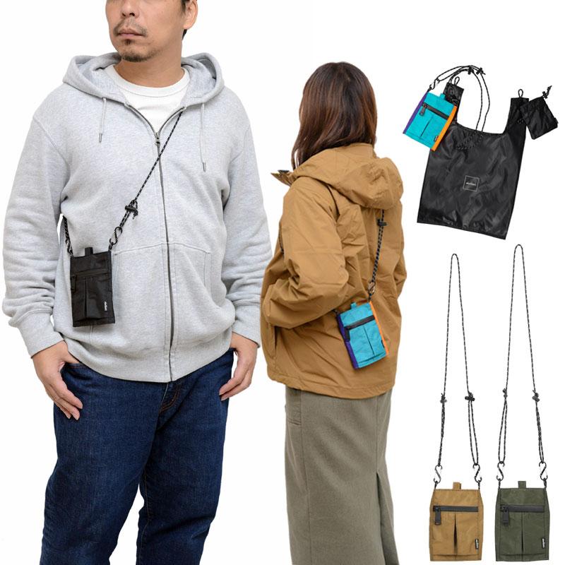 ワイルドシングス WILD THINGS サコッシュ メンズ レディース ネックポーチ+エコバッグ WT-380-2901 [M便 1/1] : ripe - 通販 - Yahoo!ショッピング