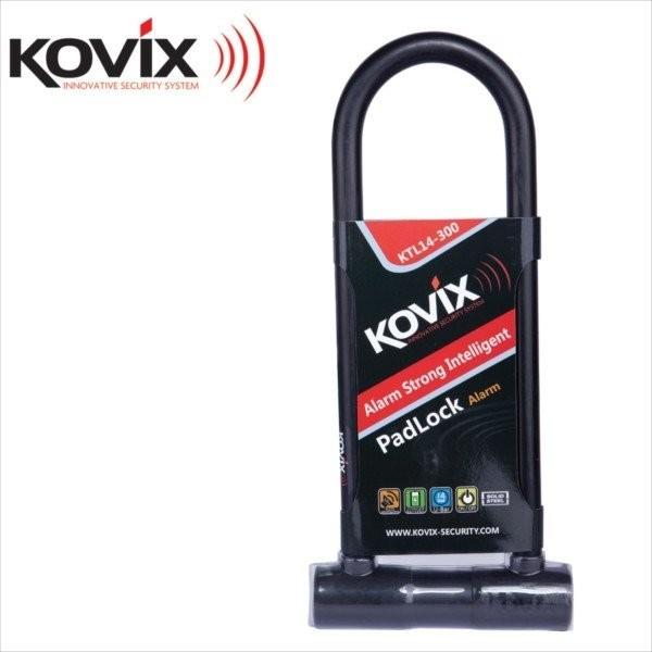 KOVIX コビックス 大音量アラーム付き セキュリティ U字ロック 300mmロング KTL14 防犯 盗難防止 バイク オートバイ 自転車 ...