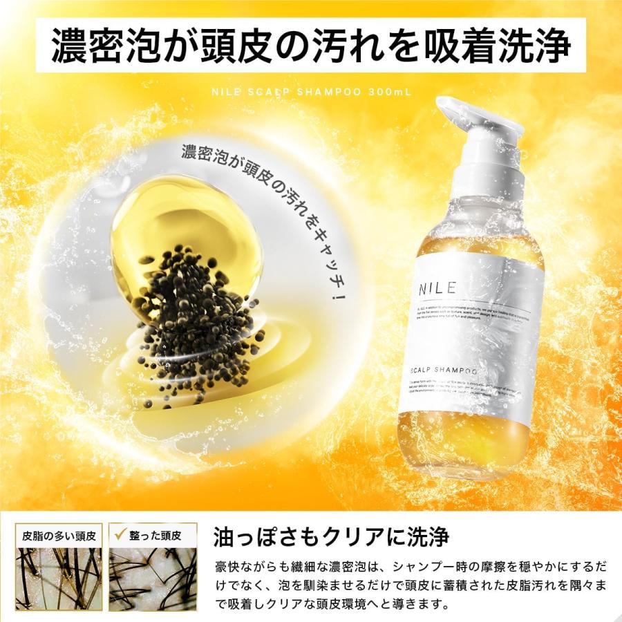 Nile（コスメ） NILE シャンプー トリートメント セット 濃密泡スカルプシャンプー & スカルプトリートメント メンズ スカルプケア コンディショナー : NILE OFFICIAL ...
