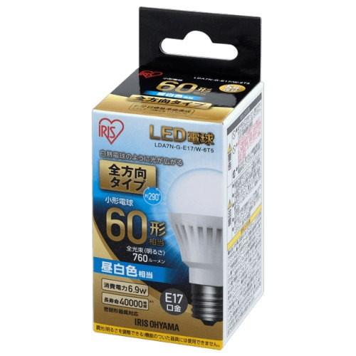 IRIS OHYAMA アイリスオーヤマ LDA7N-G-E17/W-6T5 LED電球 小形 IRIS OHYAMA アイリスオーヤマ LDA7N-G-E17/W-6T5 LED電球 小形