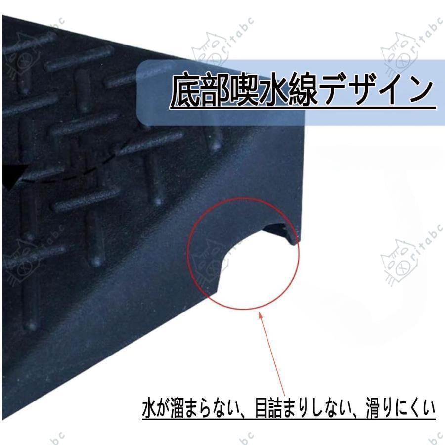 段差プレート防水スロープ高さ4cm5cm6cm7cm8cm9cm10cm11cm12cm13cm15cm~20cm段差スロープS＆L滑り止めカースロープ駐車場車庫車椅子自転車段差解 ...