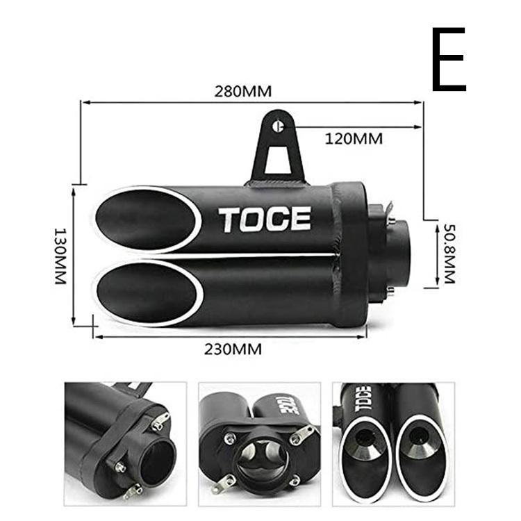 バイク用 バイクスリップオンマフラー バイクサイレンサー 汎用 50.8mm TC : ritabc - 通販 - Yahoo!ショッピング