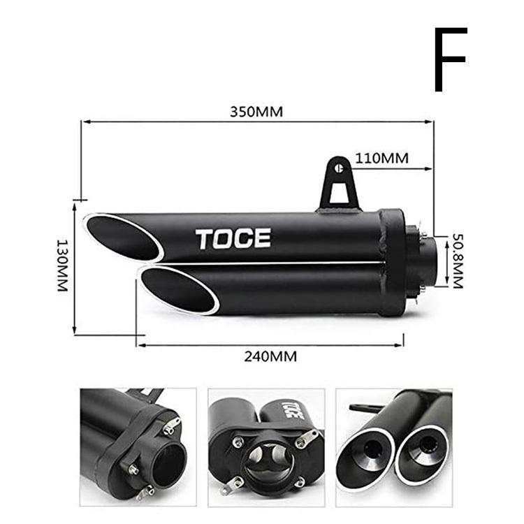 バイク用 バイクスリップオンマフラー バイクサイレンサー 汎用 50.8mm TC : ritabc - 通販 - Yahoo!ショッピング