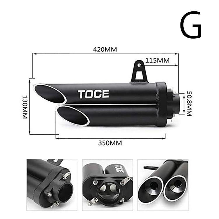 バイク用 バイクスリップオンマフラー バイクサイレンサー 汎用 50.8mm TC : ritabc - 通販 - Yahoo!ショッピング