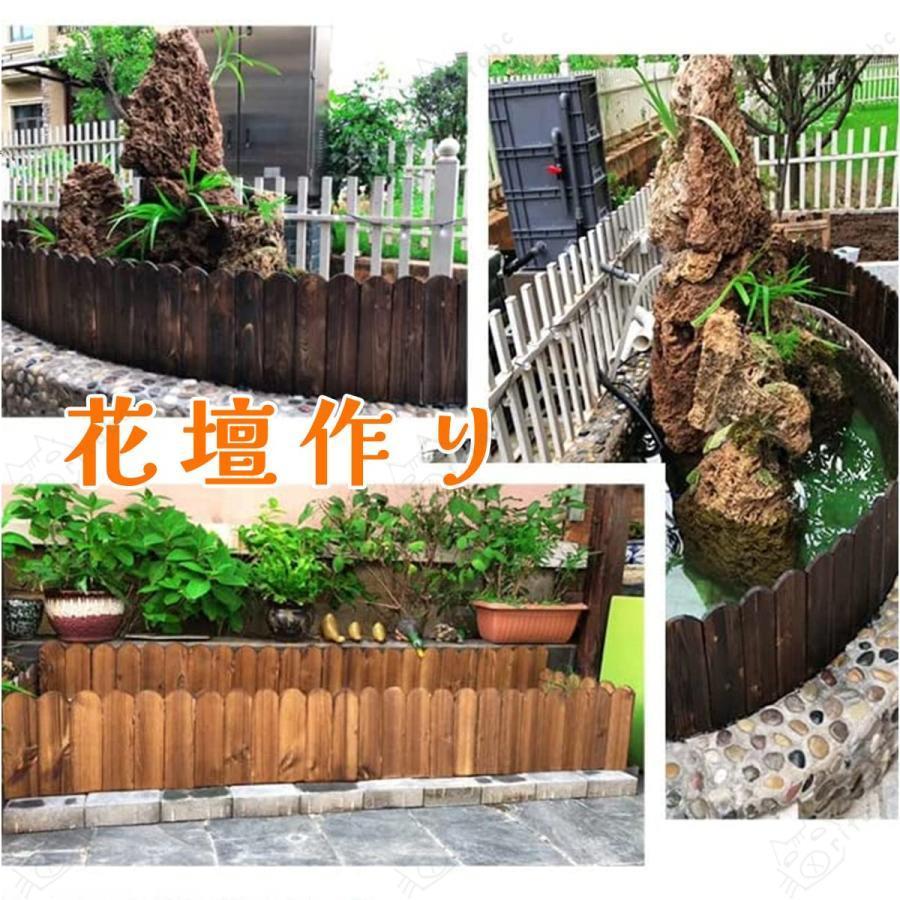 ガーデン フェンス 天然木製 ガーデニング 柵 土留め 根止め 花壇 囲い ガーデンエッジ 幅102cm高さ15/20/3 : ritabc - 通販 - Yahoo!ショッピング