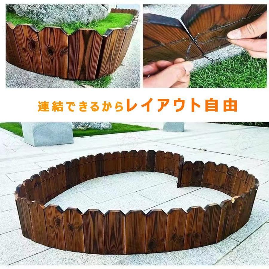 ガーデン フェンス 天然木製 ガーデニング 柵 土留め 根止め 花壇 囲い ガーデンエッジ 幅102cm高さ15/20/3 : ritabc - 通販 - Yahoo!ショッピング