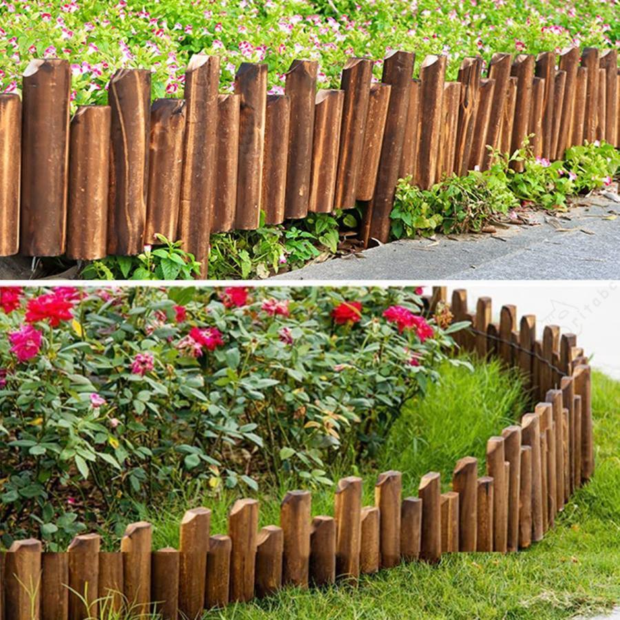 ガーデン フェンス 天然木製 ガーデニング 柵 土留め 根止め 花壇 囲い ガーデンエッジ 幅120cm高さ15/20/2 : ritabc - 通販 - Yahoo!ショッピング