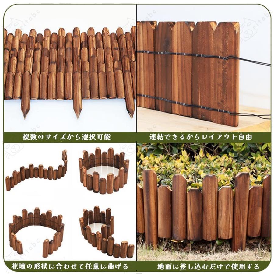 ガーデン フェンス 天然木製 ガーデニング 柵 土留め 根止め 花壇 囲い ガーデンエッジ 幅120cm高さ15/20/2 : ritabc - 通販 - Yahoo!ショッピング
